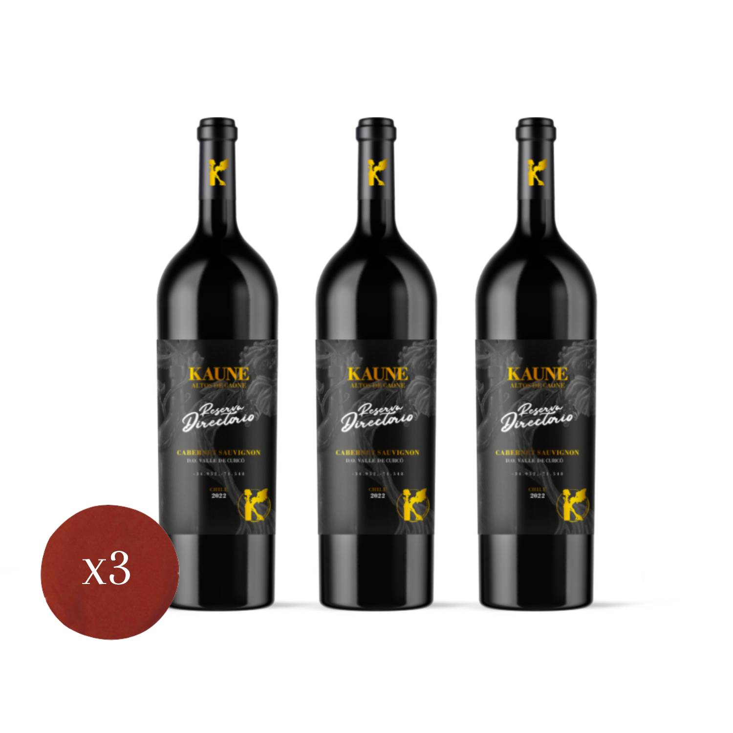 Reserva Directorio 2022 - Caja 3 Vinos Cabernet Sauvignon